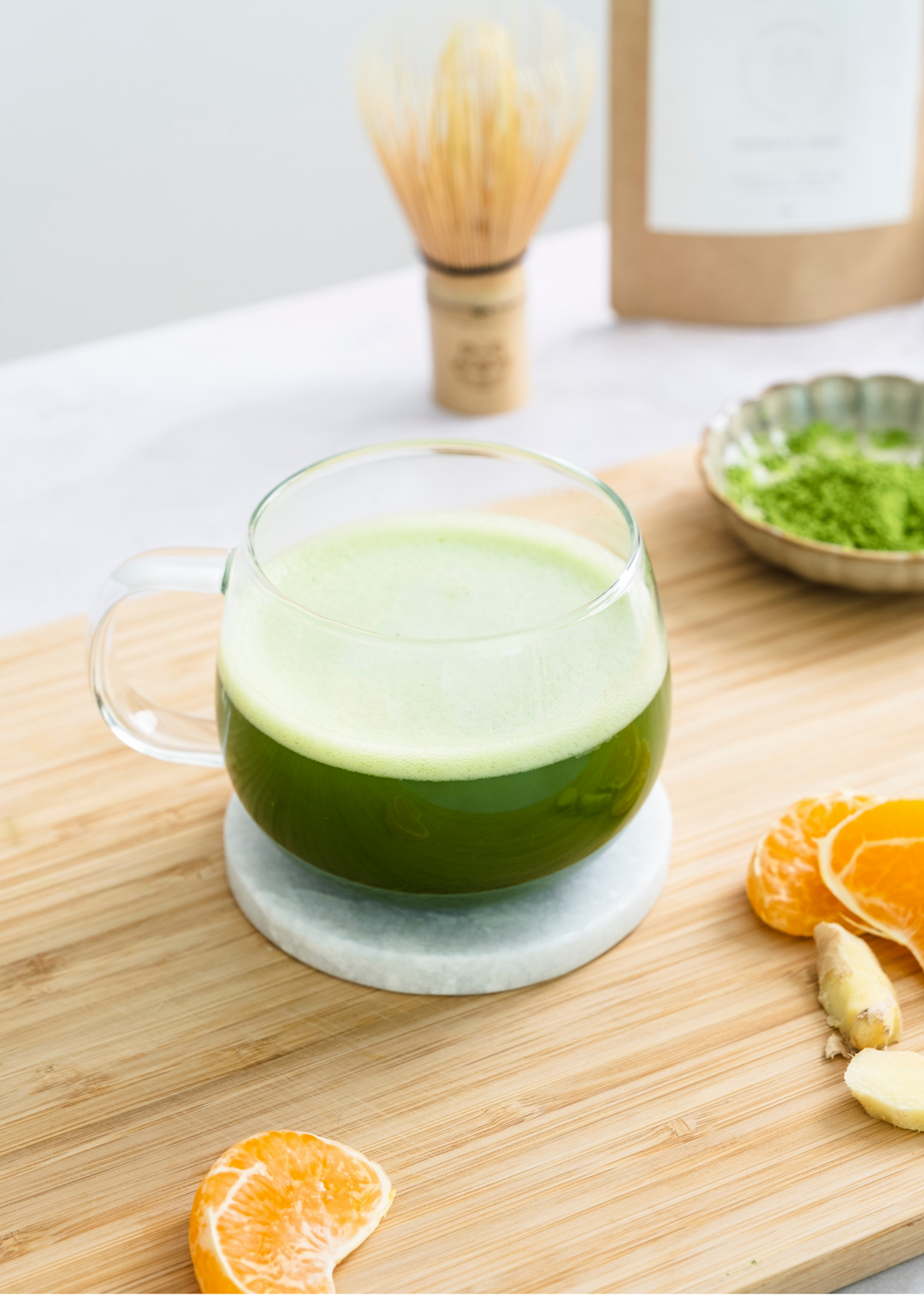 Immune Boosting Ginger Matcha | Nekohama